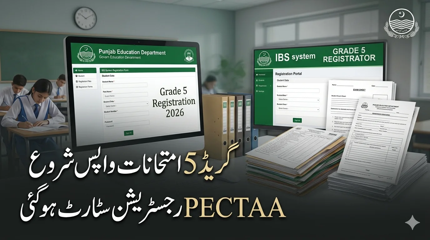 PECTAA Grade 8 Registration 2026–27 via Item Bank System IBS